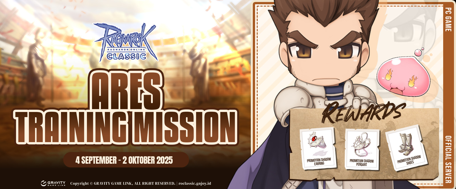 Ragnarok Classic | Ares Training Mission Event September